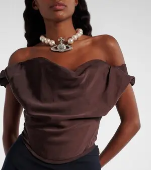 VIVIENNE WESTWOOD Sunday Draped Corset - Brown