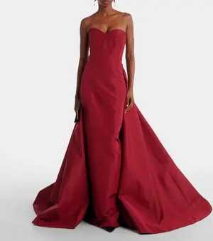 Monique Lhuillier Silk Faille Gown