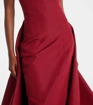 Monique Lhuillier Silk Faille Gown
