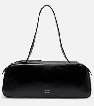 Khaite Simona Patent Leather Shoulder Bag - Black