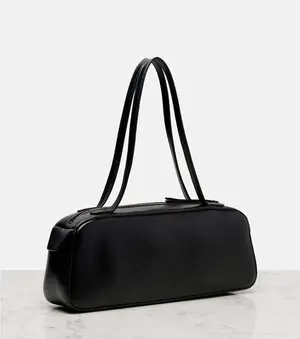 Khaite Simona Patent Leather Shoulder Bag - Black