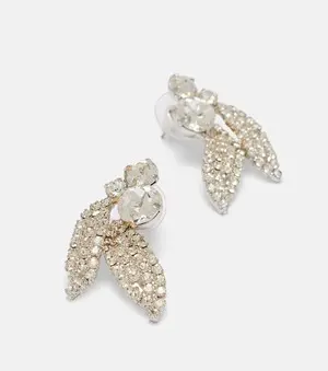 JENNIFER BEHR Alvara Crystal-embellished Earrings - Silver