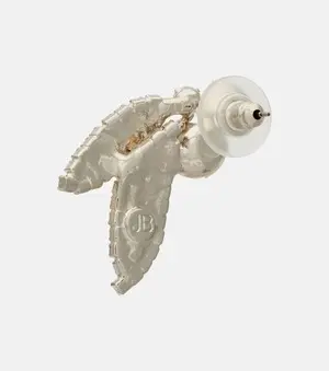 JENNIFER BEHR Alvara Crystal-embellished Earrings - Silver