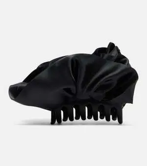 JENNIFER BEHR Satin Hair Clip - Black