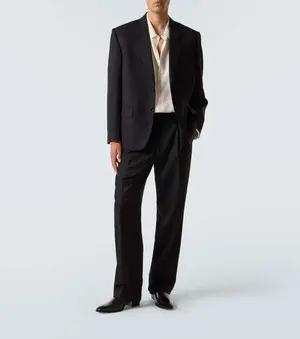 Saint Laurent Wool Gabardine Blazer