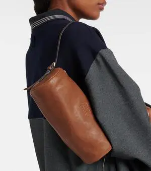Miu Miu Logo Leather Shoulder Bag