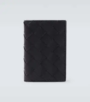 Bottega Veneta Intrecciato Leather Wallet - Black