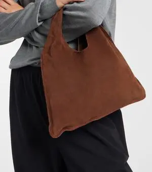 THE ROW Bindle Small Suede Tote Bag