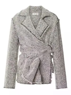 Alberta Ferretti Herringbone-pattern Jacket