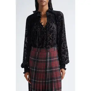 Burberry Tie Detailed Blouses
