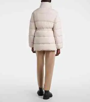 Moncler Brossette Quilted Down Jacket - White