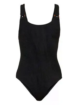 Hunza G Ring-details Swimsuit - Black