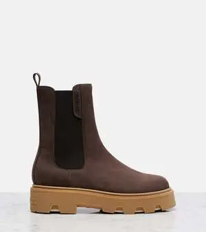Moncler Aurea Leather Chelsea Boots