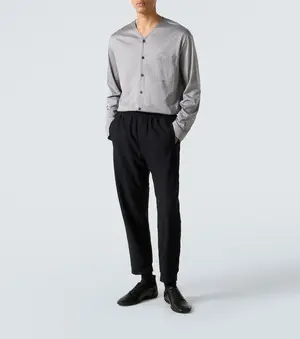 Giorgio Armani Gaufré Straight Pants