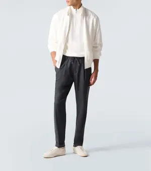 Herno Gabardine Straight Pants