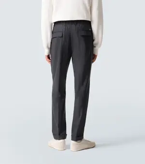 Herno Gabardine Straight Pants