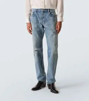 Saint Laurent Low-rise Slim Jeans - Blue