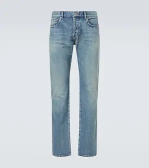 Saint Laurent Low-rise Slim Jeans - Blue
