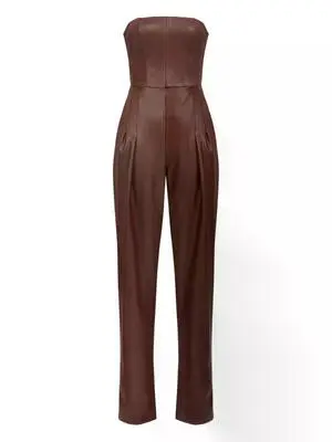 Elisabetta Franchi Corset-detail Jumpsuit - Brown