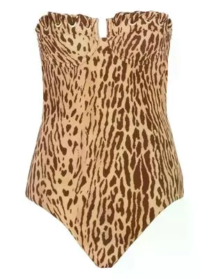 Zimmermann Leopard-print Swimsuit - Tan Leopard