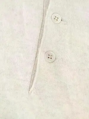 Brunello Cucinelli Polo-neck Cashmere Sweater - Grey