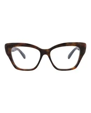 Pomellato Acetate Cat Eye Optical Frames Havana Havana Transparent (pm0120o/30014238/002)