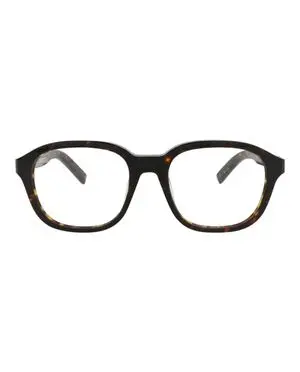 Berluti Round-frame Acetate Optical Frames - Havana Havana Transparent (bl50018u/53/052)