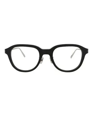 Berluti Round-frame Titanium Optical Frames - Black Silver Transparent (bl50014u/51/001)
