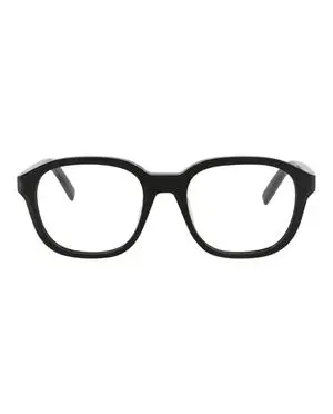 Berluti Acetate Round Frame Optical Glasses - Black Black Transparent (bl50018u/53/001)