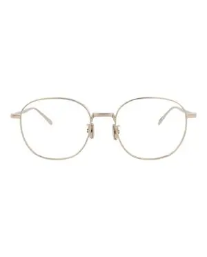 Berluti Round-frame Titanium Optical Frames - Gold Gold Transparent (bl50011u/52/032)