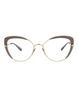 Pomellato Cat Eye Optical Frames - Gold Gold Transparent (pm0125o/30014246/001)