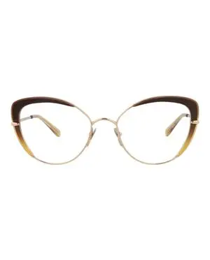 Pomellato Cat Eye Optical Frames - Gold Gold Transparent (pm0125o/30014246/003)