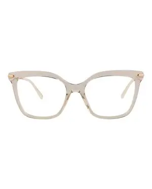 Pomellato Square Frame Acetate Optical Frames - Beige Gold Transparent (pm0094o/30010194/004)