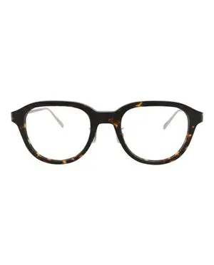 Berluti Round Titanium Optical Frames - Havana Silver Transparent (bl50014u/51/052)