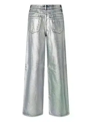 Pinko Metallic Distressed Jeans