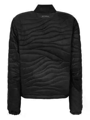 Just Cavalli Wave-pattern Quilted Jacket