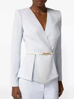 Elisabetta Franchi Wrap Blazer With Belt