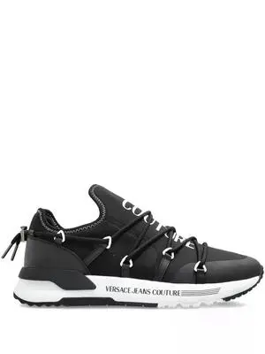 Versace Logo Lace-up Sneakers - Black