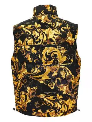 Versace Barocco-print Puffer Vest