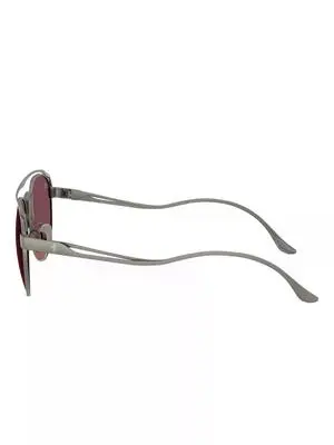 FERRARI Round-frame Double-bridge Sunglasses - Grey