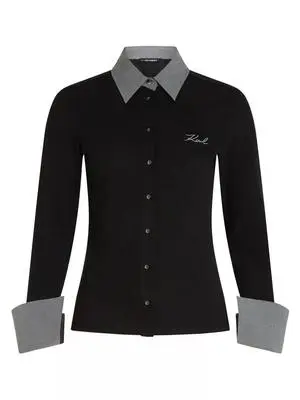 Karl Lagerfeld Cuffed Shirts For Women