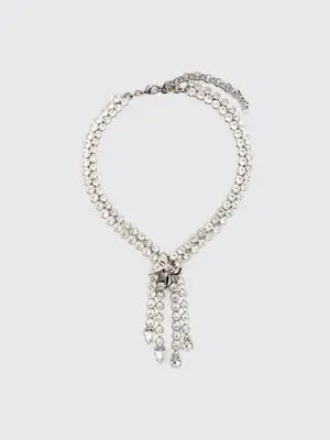 Alessandra Rich Pendant Necklace - Silver