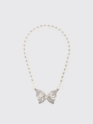 Alessandra Rich Jewel Necklace - White