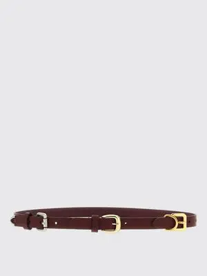 Etro Leather Belt - Burgundy