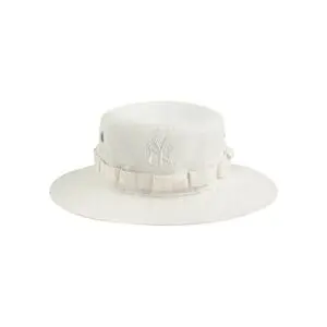 Aimé Leon Dore X New Era Yankees Linen Bucket Hat - White