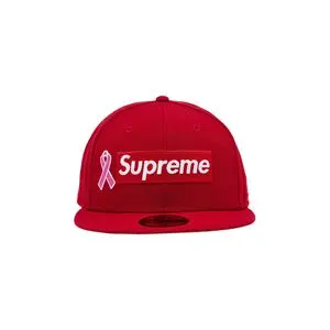 Supreme New Era Breast Cancer Awareness Box Logo - Red