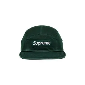 Supreme Washed Chino Twill Camp Cap - Green