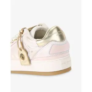 Kurt Geiger Southbank Metallic Leather Trainers - White/oth