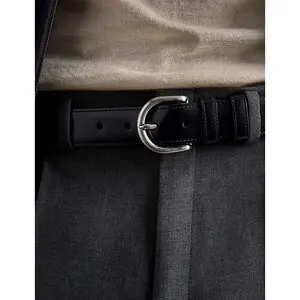 Prada Engraved Leather Belt