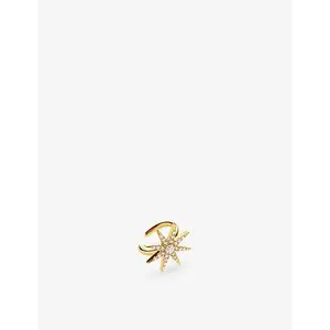 CARAT* LONDON Stella Cubic Zirconia Cuff Earring - Gold